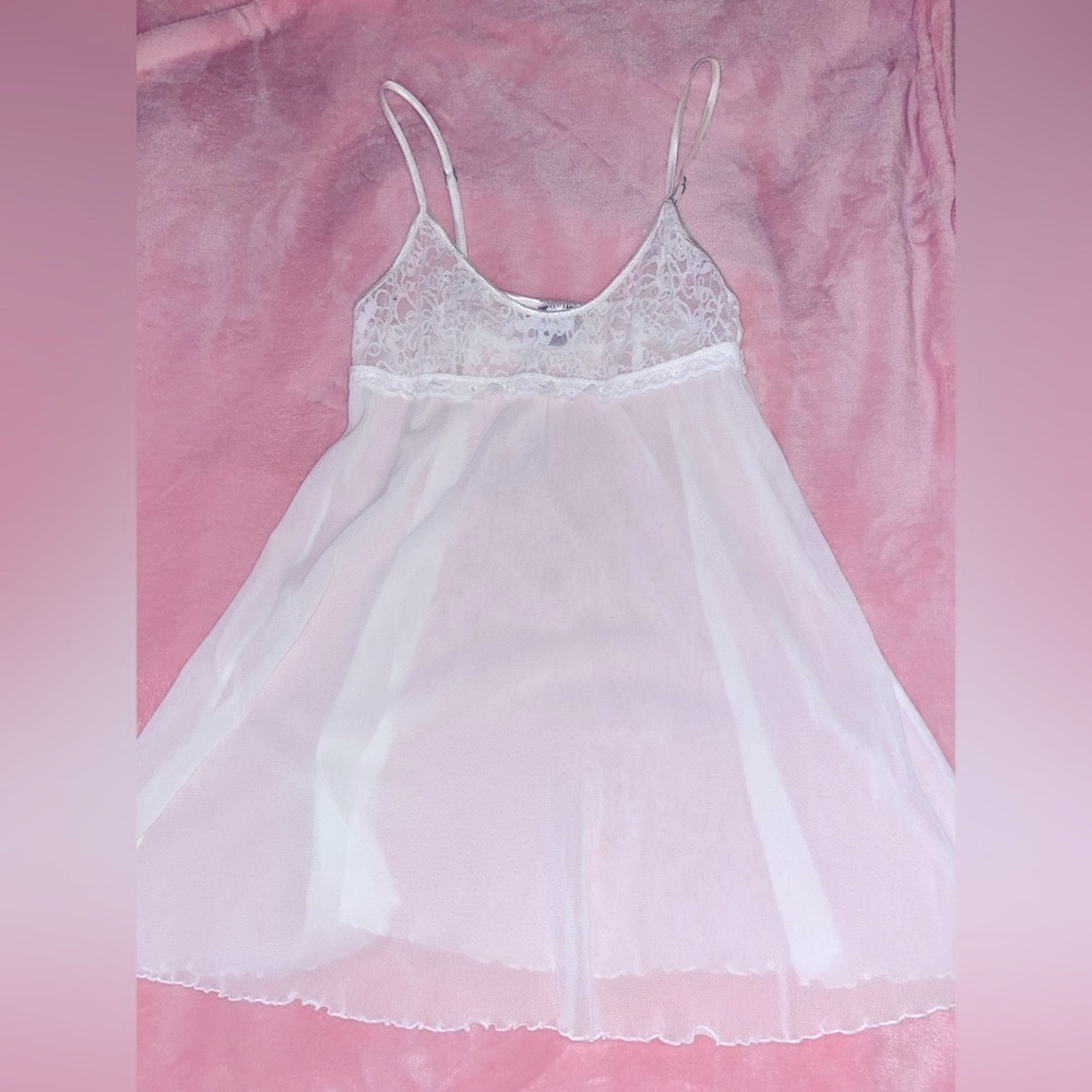 Victoria’s Secret Vintage White Sheer Teddy - Gem